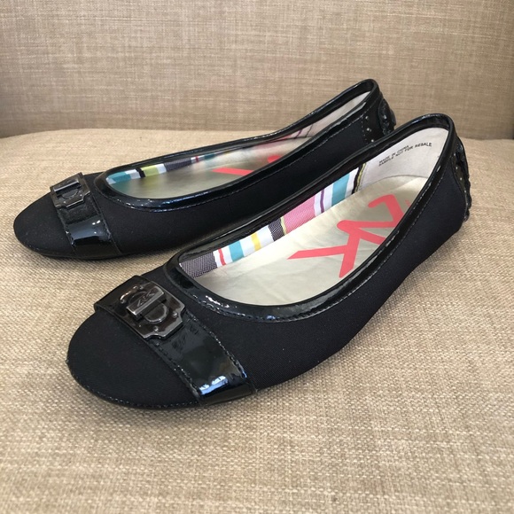 Anne Klein Sport | Shoes | New Ak Round Toe Flats With Logo | Poshmark